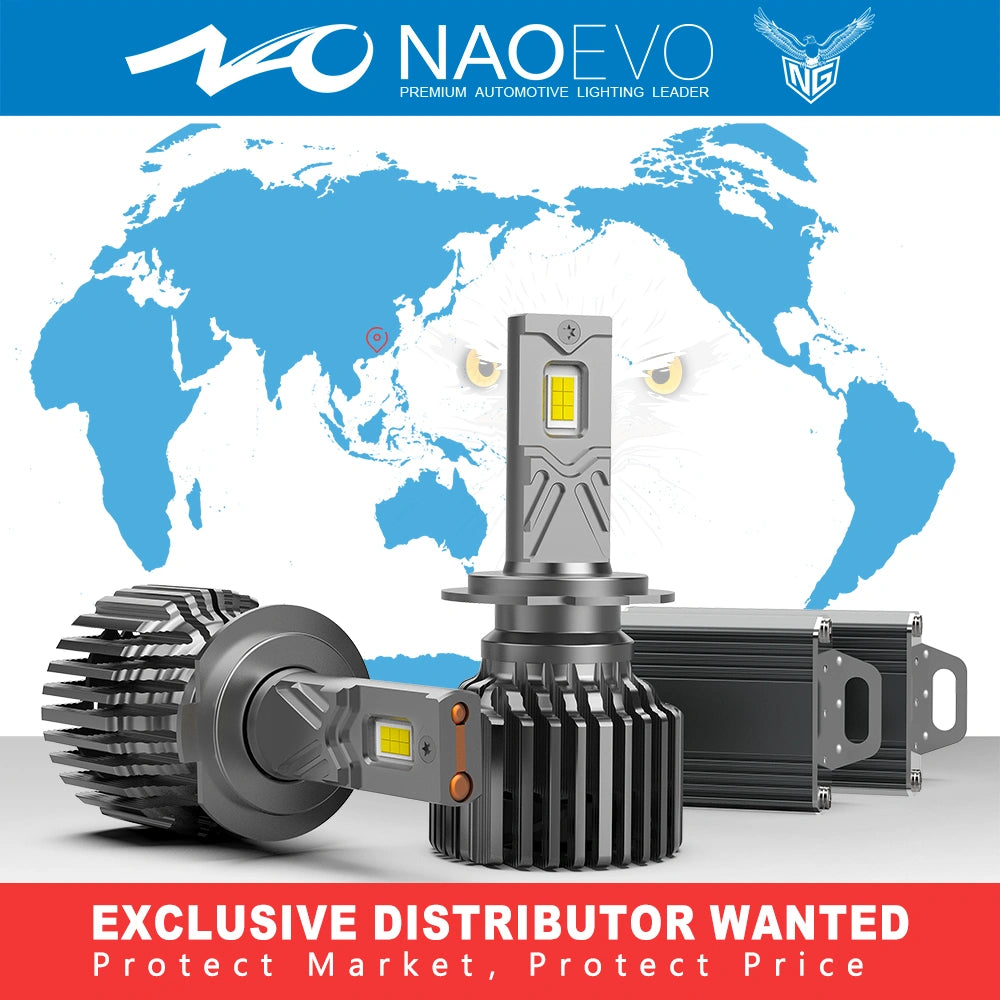 NG Series 180W 21600LM LED Headlight Bulb – Naoevo India